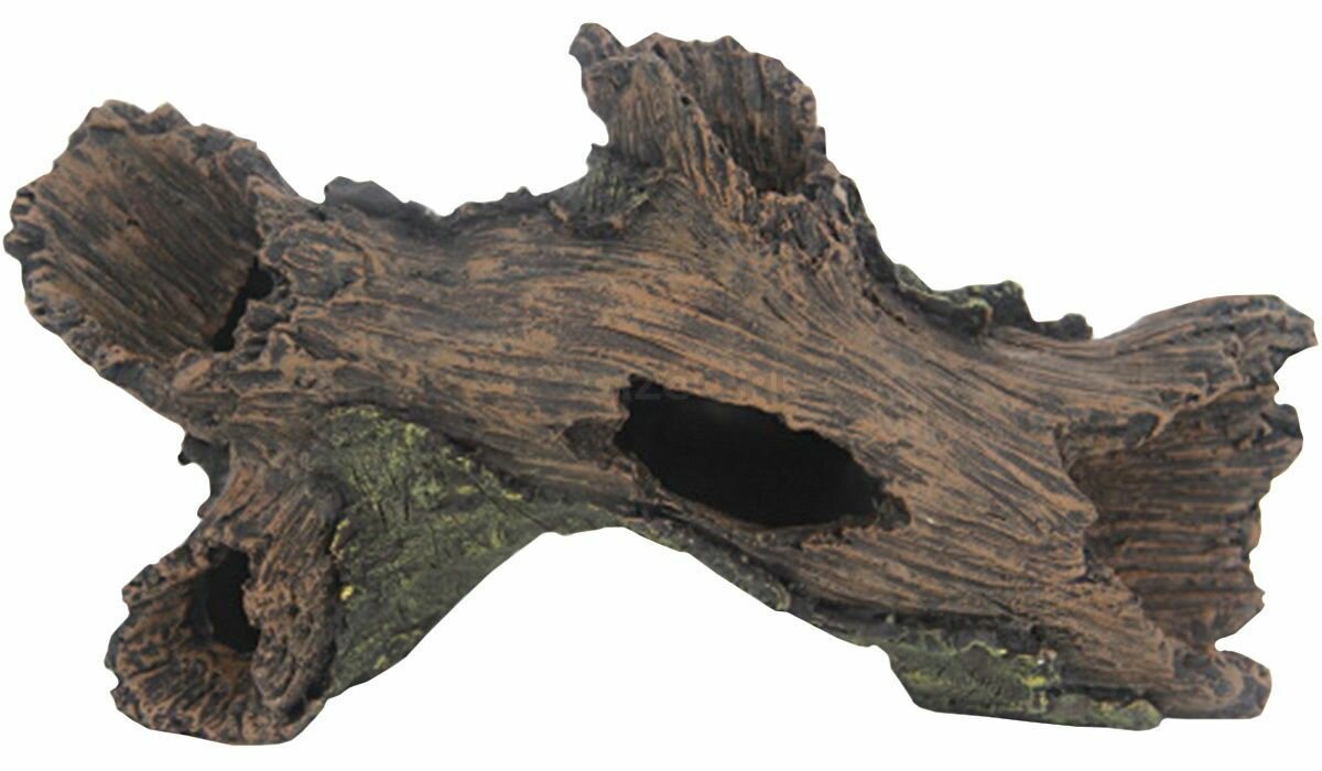Homefish Декорация для аквариума грот "Ствол дерева", 30 см х 12 см х 14,5 см