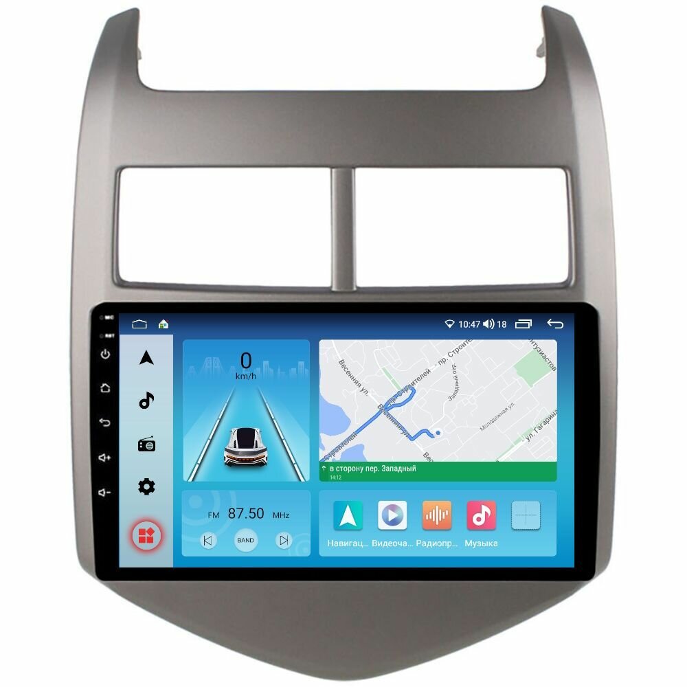 Магнитола Epic T18 Chevrolet Aveo T300 2011-2015 - Android 12 - Процессор 8 ядерный - Память 4+64Gb - Carplay - DSP - 4G(Sim)