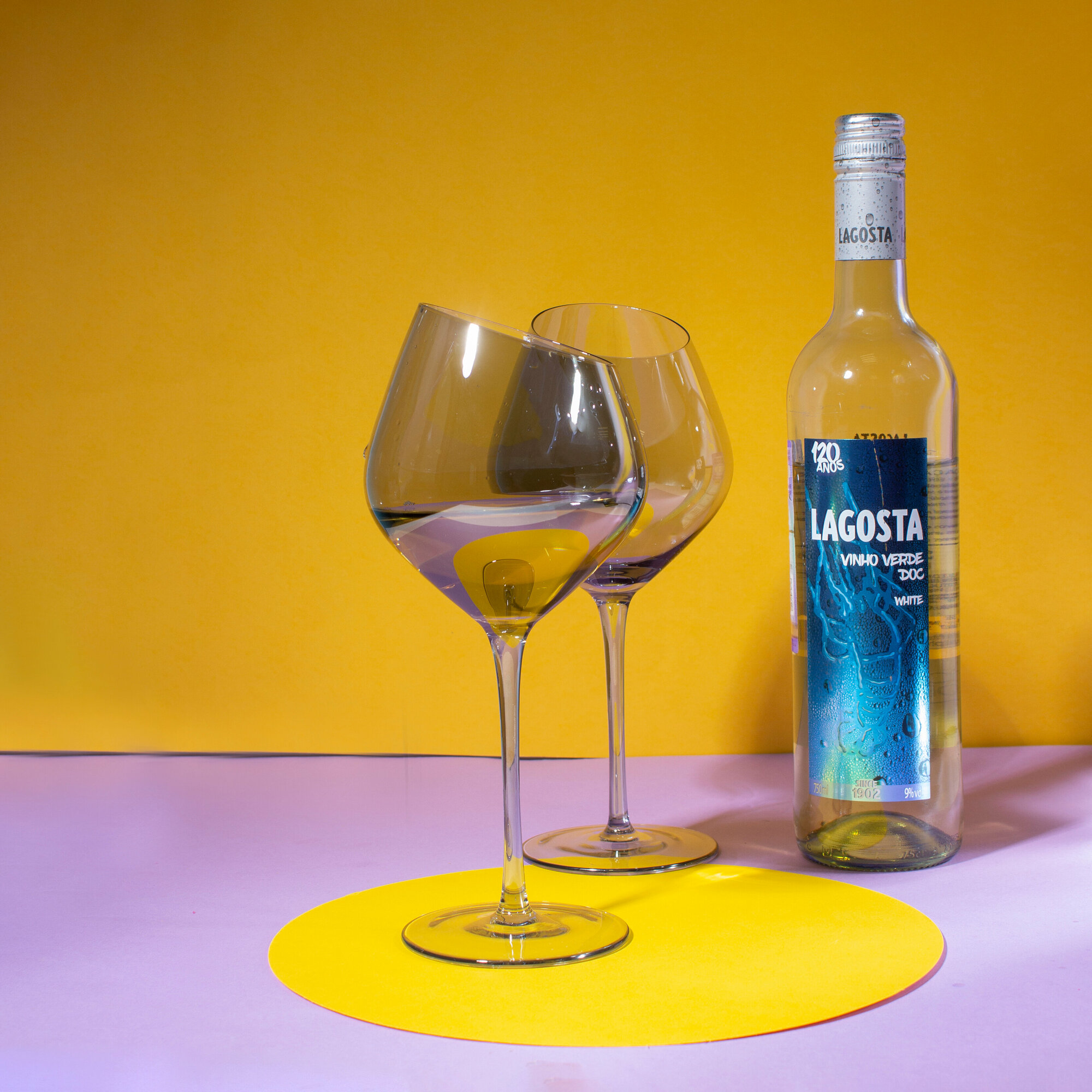 Бокал 'Rodaja', набор 2 шт (разные цвета) / Темный