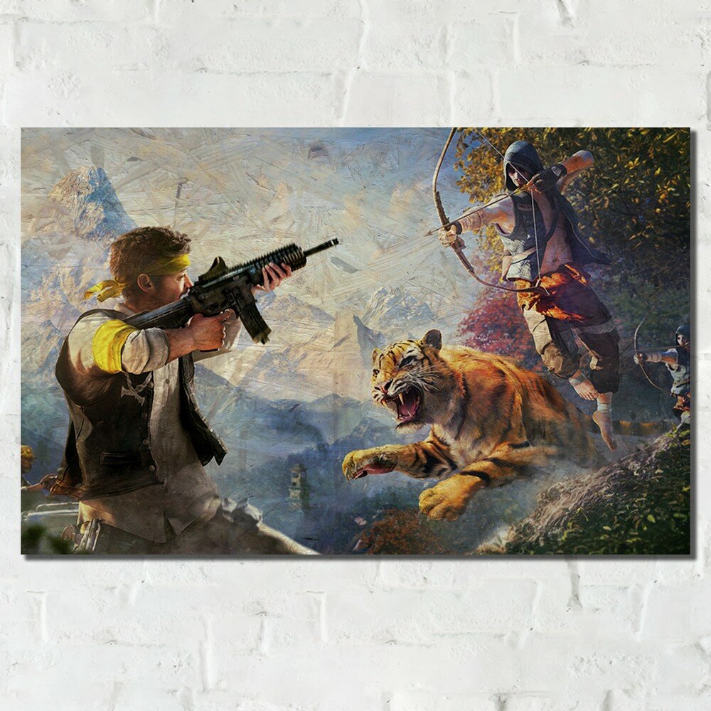 Картина интерьерная на рельефной доске ОСП Игры Far Cry 4 - 14065