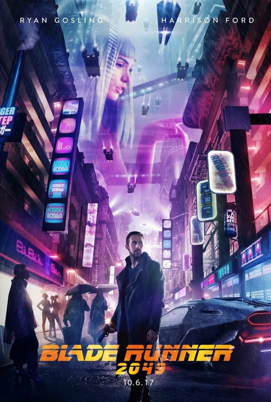 Плакат, постер Бегущий по лезвию 2049 (Blade Runner 2049, 2017г) на холсте, размер 60х84см
