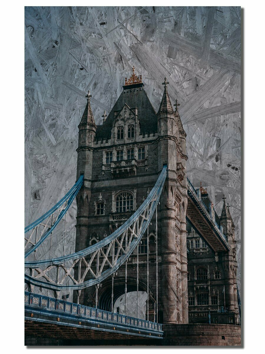 Картина интерьерная на рельефной доске, рисунок Достопримечательности - 4716 В