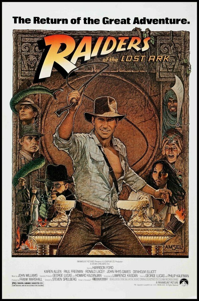 Плакат, постер Индиана Джонс/Indiana Jones на холсте, размер 21х30см
