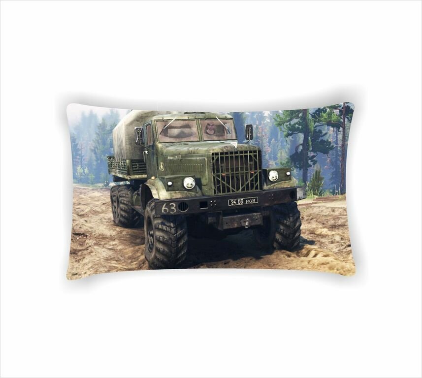 Подушка Spintires, Спинтайрес №6, С двух сторон