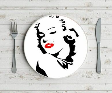 Тарелка Мэрилин Монро, Marilyn Monroe №2
