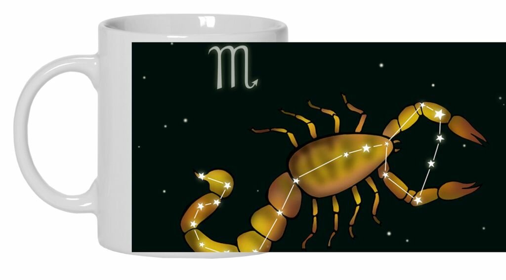 Кружка со знаком зодиака Скорпион №6, Обычная