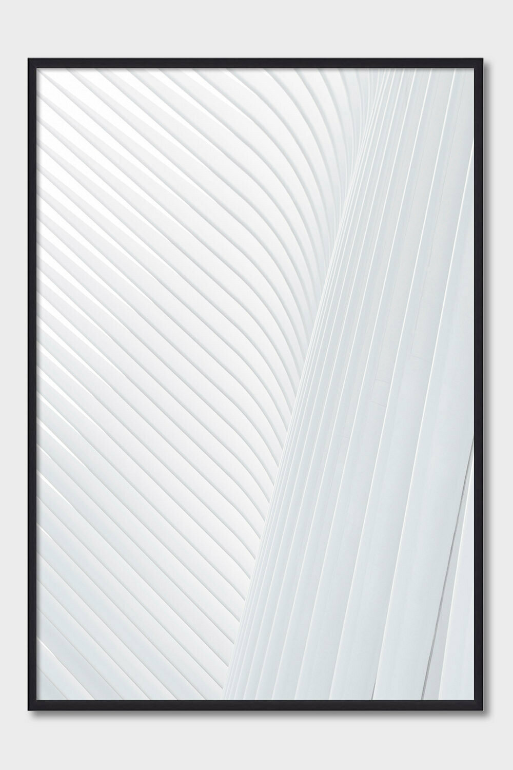 Постер для интерьера Postermarkt Белая архитектура минимализм #4, 30х40 см в черной рамке