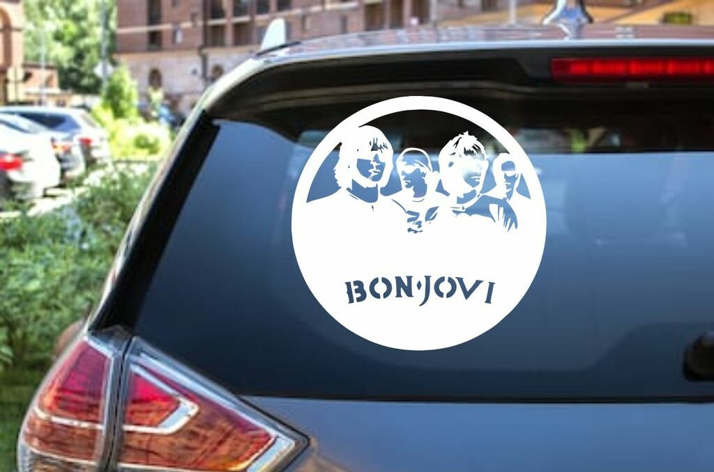 Наклейка виниловая Bon Jovi, Бон Джови №4, А3
