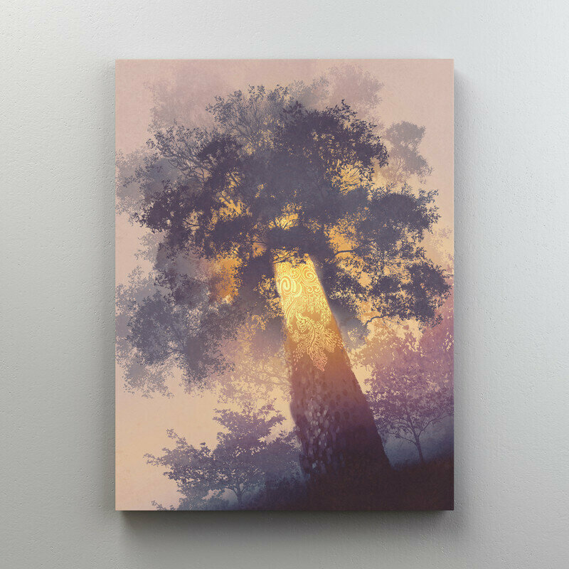 Интерьерная картина на холсте "Магическое дерево" размер 45x60 см