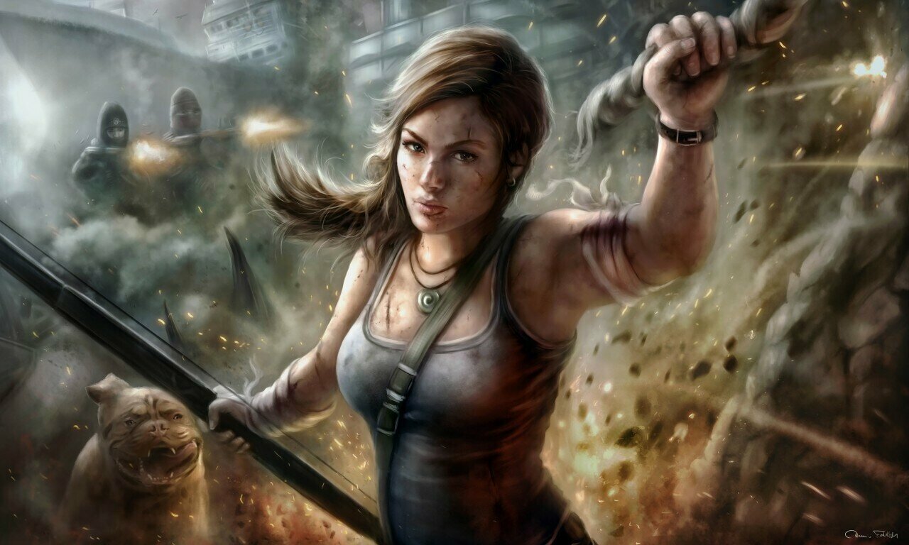 Плакат, постер Tomb Raider-Lara Croft, Лара Крофт-Расхититель Гробниц на бумаге, размер 42х60см