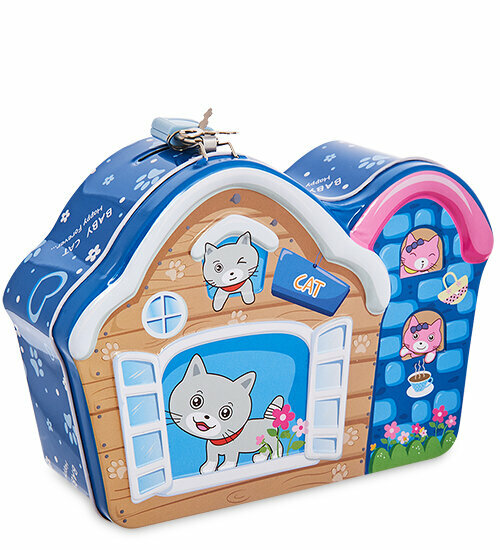 Металлическая копилка Домик BX- 74/2 113-603545