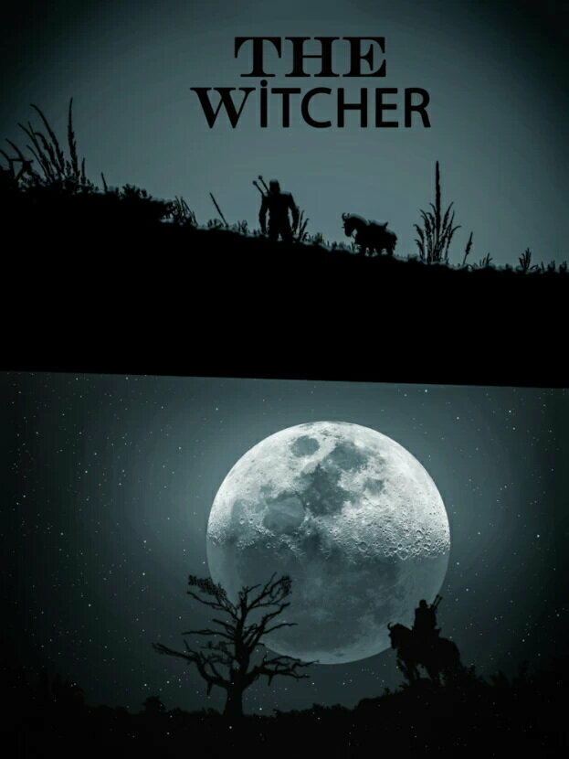 Плакат, постер Witcher 3: Wild Hunt, Ведьмак 3: Дикая Охота на бумаге, размер 21х30см