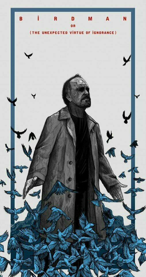 Плакат, постер Бёрдмэн/Birdman на бумаге, размер 21х30см