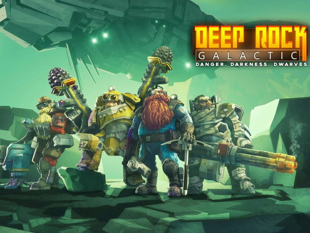 Плакат, постер Deep Rock Galactic на бумаге, размер 21х30см