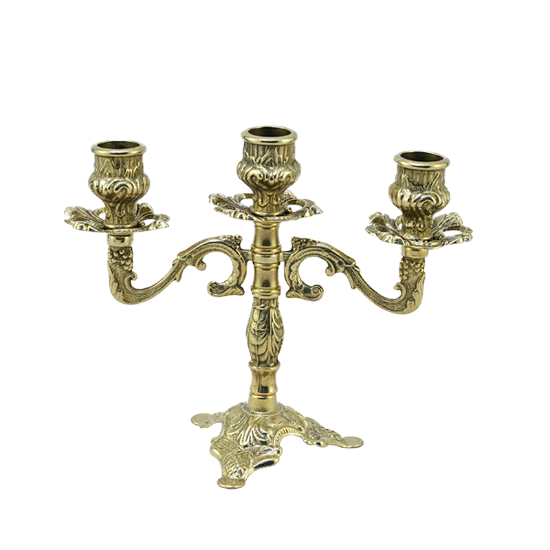 Канделябр Alberti Livio "С любовью" (полир. бронза) h.17см