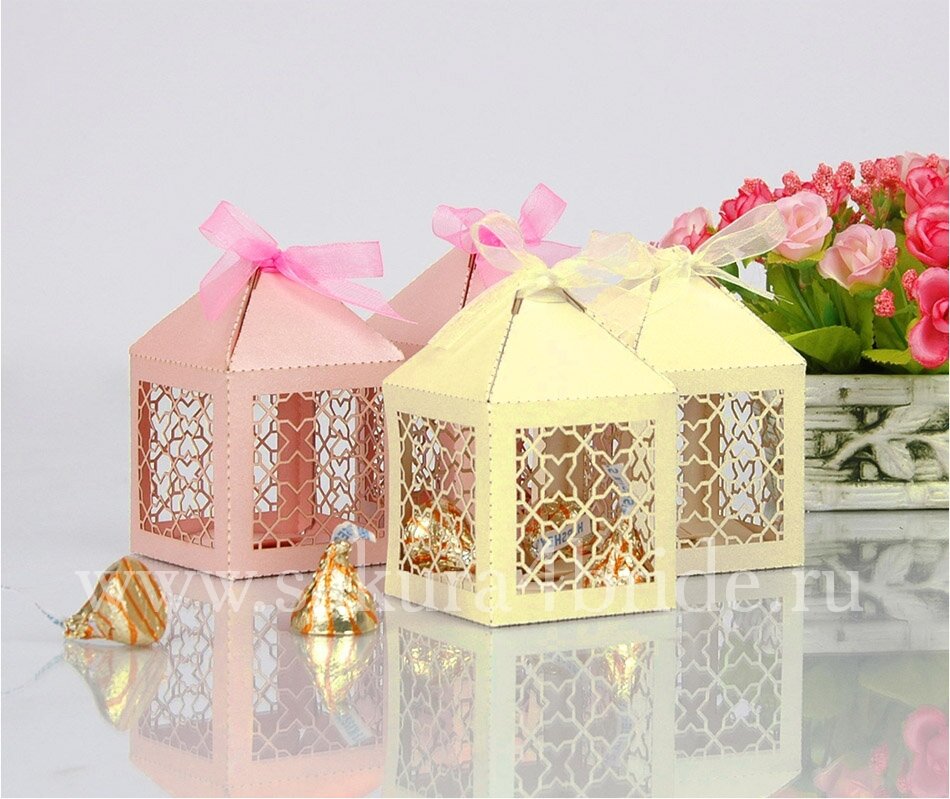 Бонбоньерки Sakura Восторг розовый - Упаковка, 30 шт