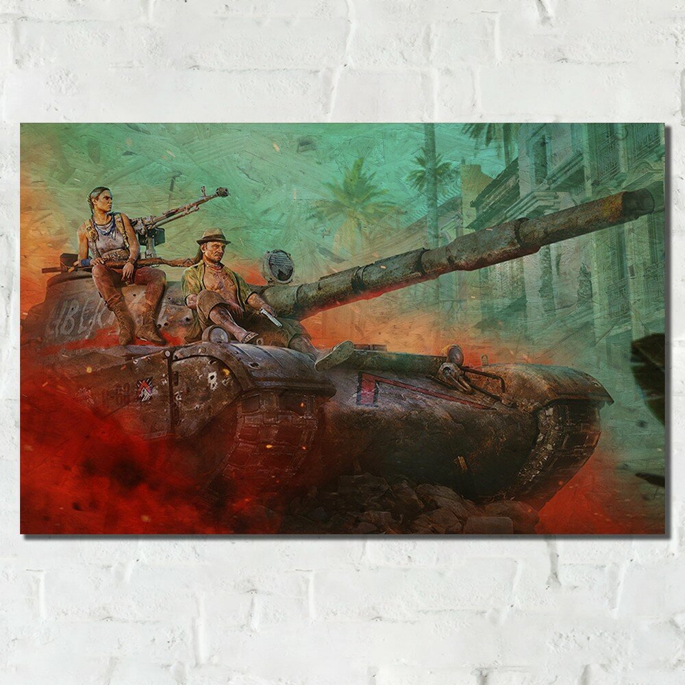 Картина интерьерная на рельефной доске ОСП Игры Far Cry 6 - 14329