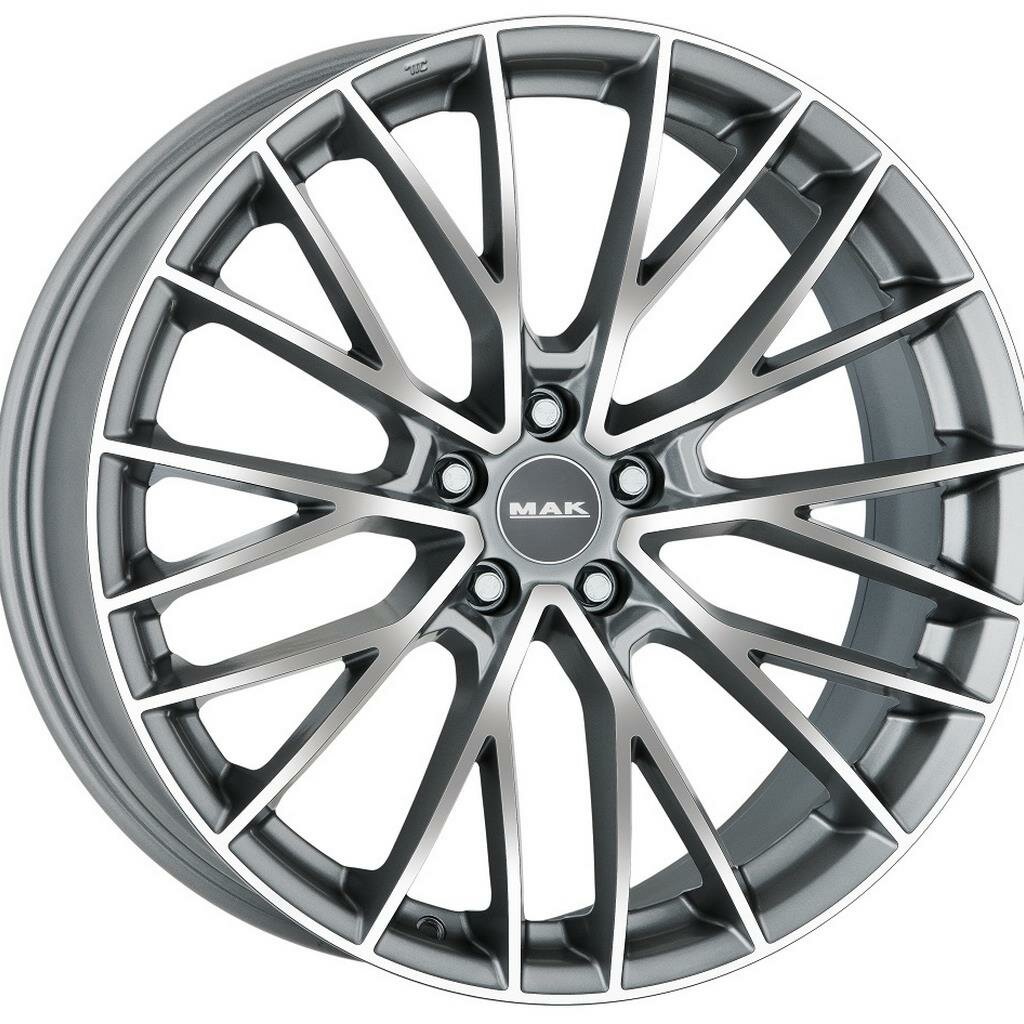 Диск автомобильный литой MAK Speciale-D 20x11 5x114.3 et45 dia76 Серый с полированной лицевой частью