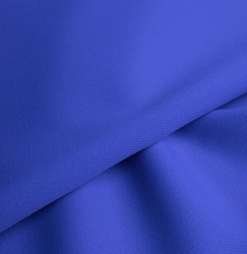 Ткань для шитья бифлекс. Цвет василек. Готовый отрез 3*1,5 м.