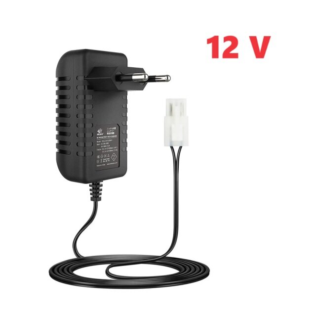 Зарядка на 12 Вольт от розетки 220V на аккумулятор Ni-Cd Ni-MH с разъемом тамия (TAMIYA) блок питания 12В, адаптер питания 12V