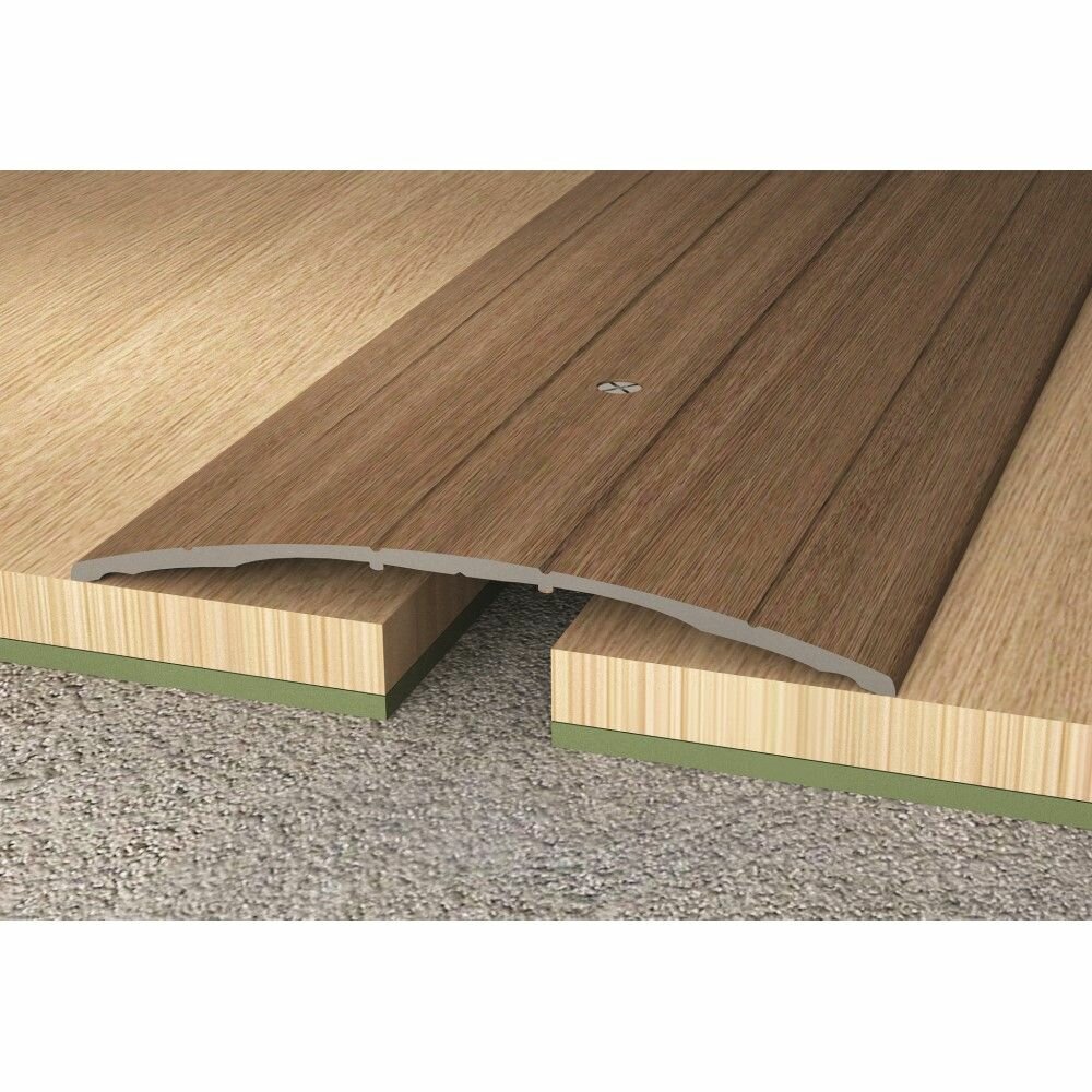 Порог алюминиевый декорированный Стык 60х5,8 мм Сантана 0,9 м