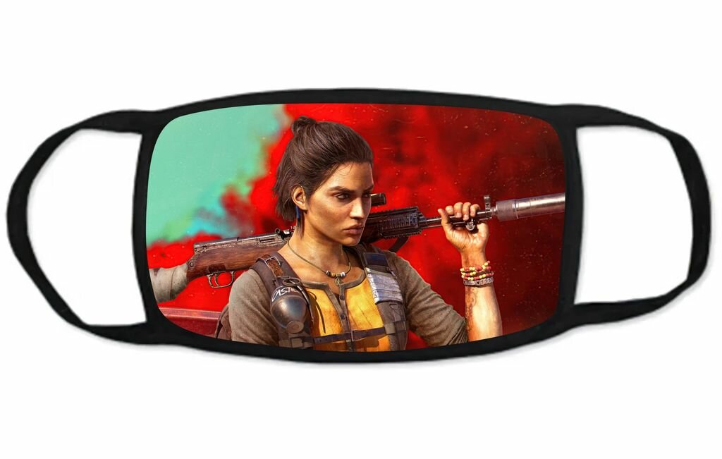 Маска защитная на лицо Far Cry, Фар Край №1, Взрослая - 20 на 12,5 см
