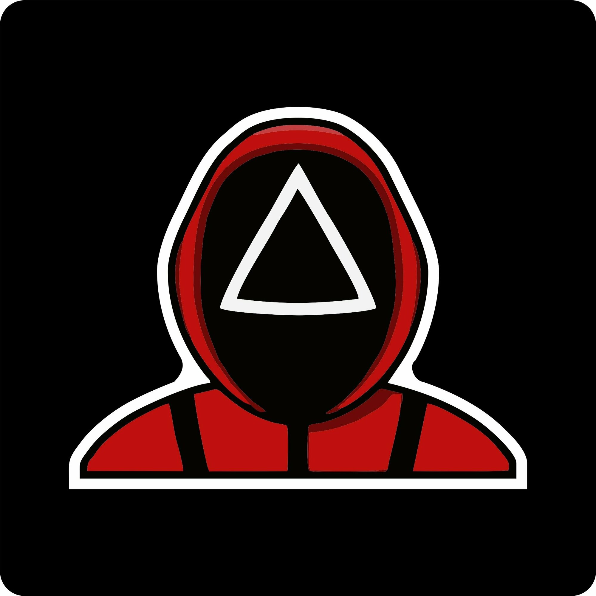 Наклейки на авто стикеры Игра в кальмара 15х12 см