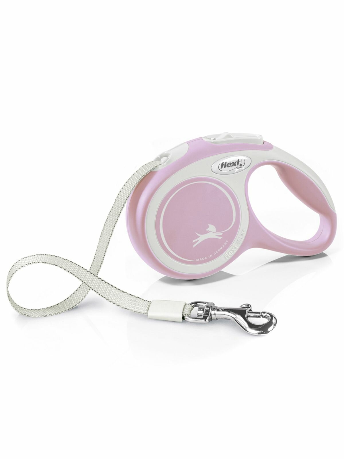 Рулетка NEW LINE Comfort XS (до 12 кг) лента 3 м серый/розовый flexi VLT-98043400