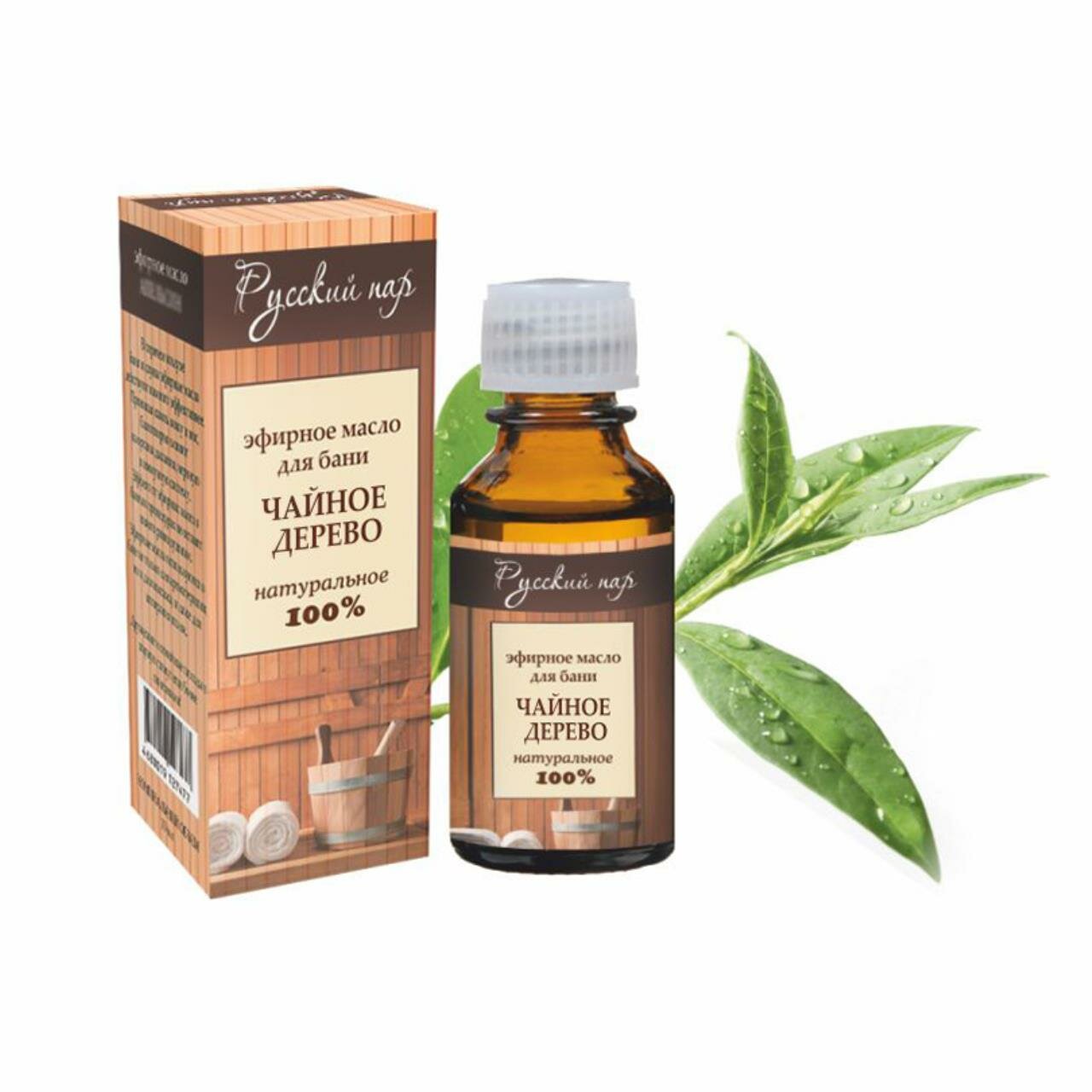 Эфирное масло чайного дерева натауральное (10 мл) для бани и сауны