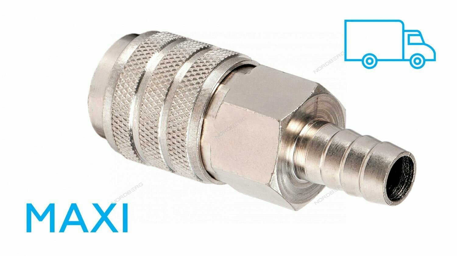 Разъем быстросъемный "мама" макси для пневмоинструмента - елочка диам. 14 мм NORDBERG