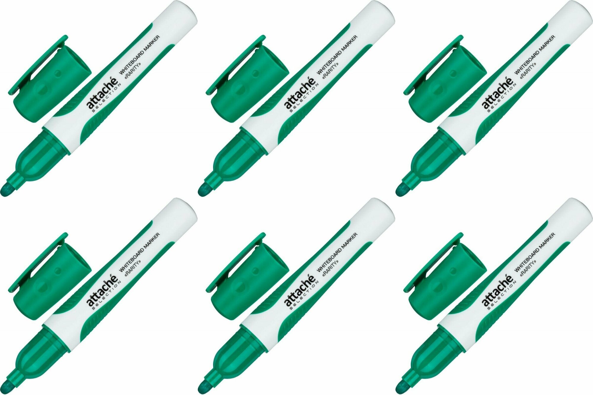 Attache Selection Маркер для белых досок Rarity зеленый, 2-3 мм, 6 шт