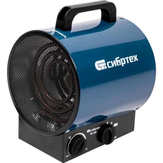 Тепловая пушка Сибртех ТВ-2М (тепловентилятор), 230 В, 2 режима: вентилятор / 2000 Вт, 96436