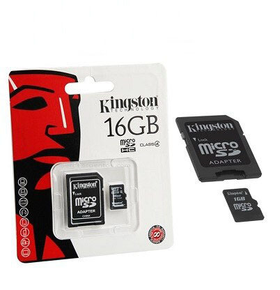 Карта памяти Micro SD 16 Гб - Карта памяти с переходником micro SD card + adapter / для телефона видеорегистратора