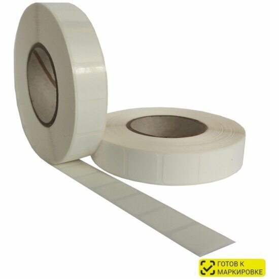 Термотрансферные этикетки Комус Термотрансферные этикетки ПП 15x15, 2000шт/рул, вт.40,42шт/уп