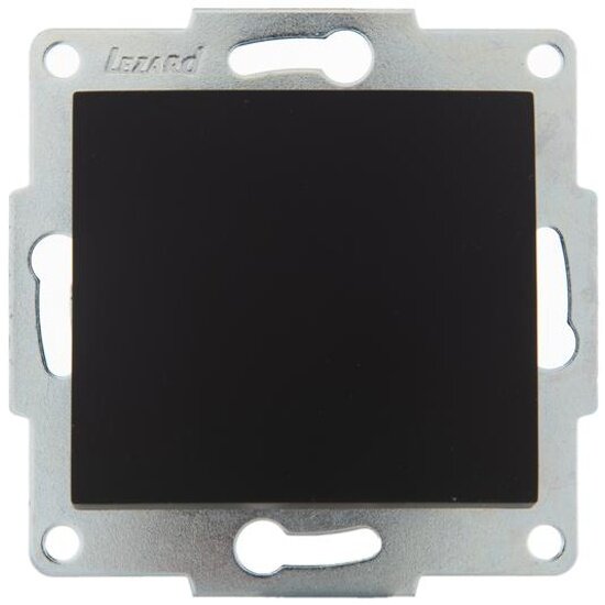 Выключатель Lezard 1-кл. 1п СП Karina 10А IP20 механизм черн. бархат, 707-4288-100