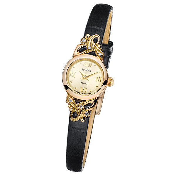 Наручные часы, золото, фианит