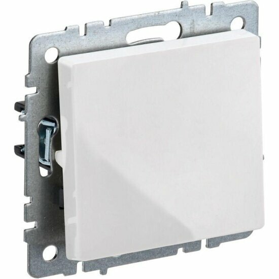 Выключатель перекрестный Iek 1-кл. СП BRITE 10А ВС10-1-3-БрБ белый, BR-V13-0-10-K01