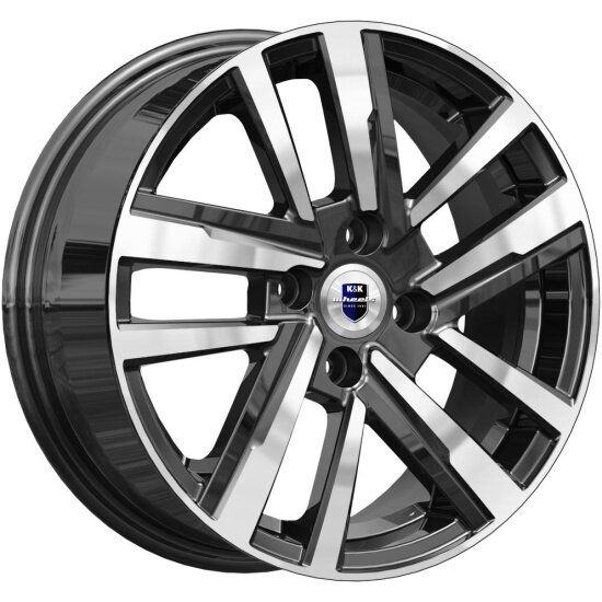 Диск K&k Хант 6x15/4x100 D67.1 ET45 алмаз чёрный