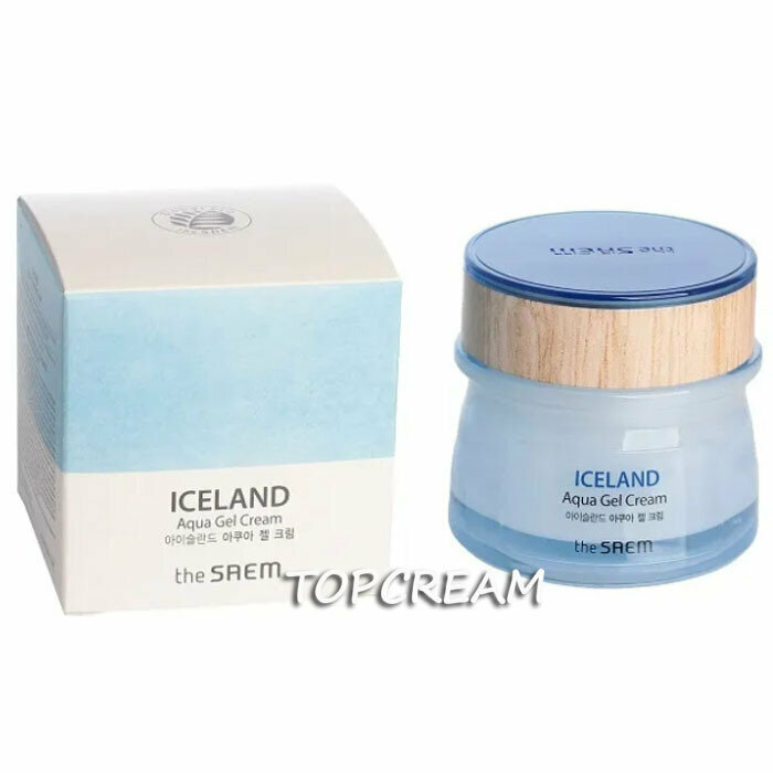 The Saem Крем-гель для лица увлажняющий с ледниковой водой 60 мл Iceland Aqua Gel Cream