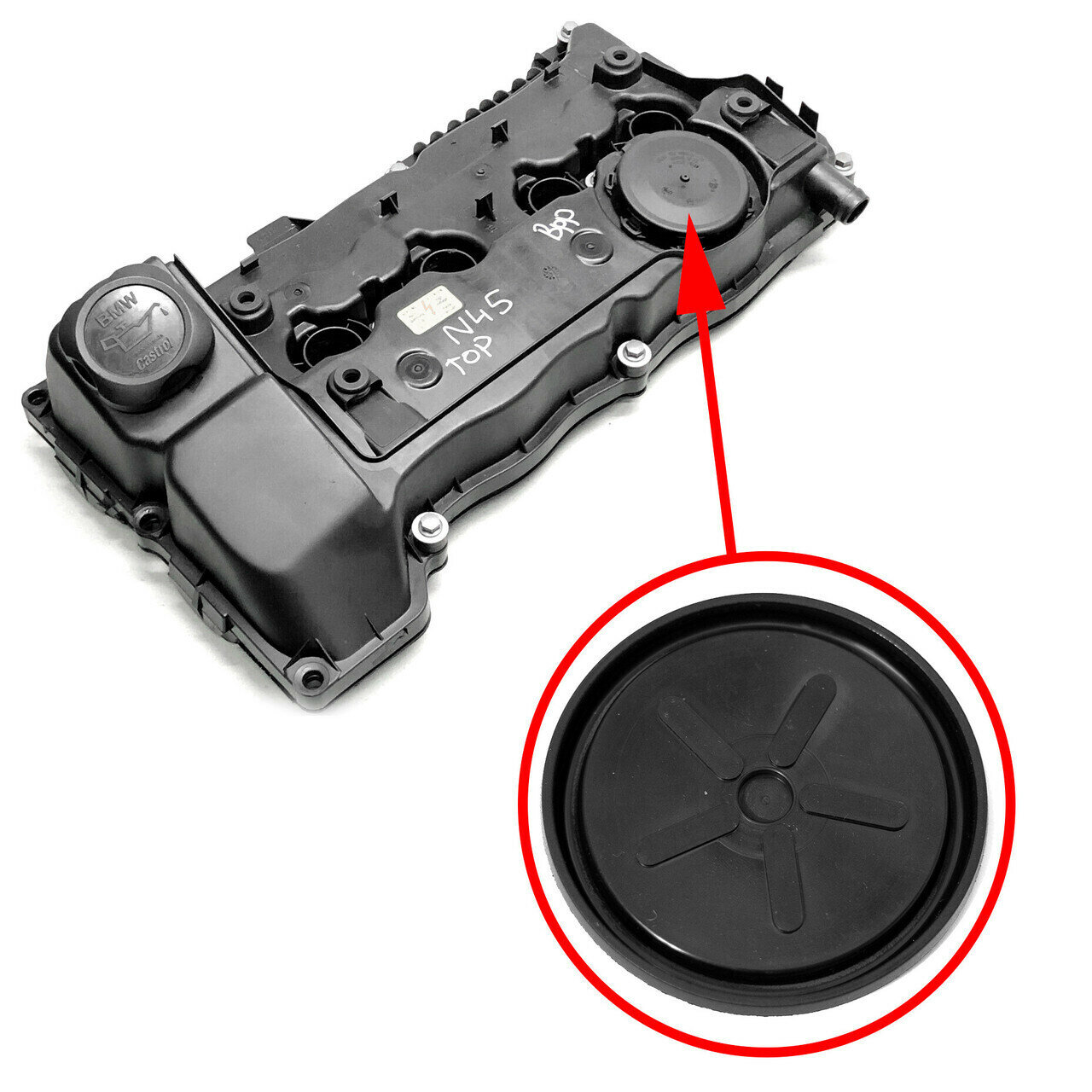 Мембрана клапанной крышки BMW N45, N45N, N45T 11127568579, M56 11127521086