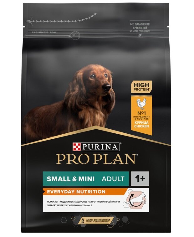 Purina Pro Plan Для взрослых собак малых пород с курицей (adult Small Chicken & Rice), 3кг
