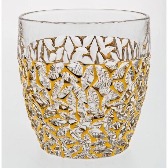 Набор стаканов для виски Bohemia Jihlava "NICOLETTE" декор "Золотой мрамор" 350 мл. 6 шт. 79/29J30/0/81J55/350/6919001