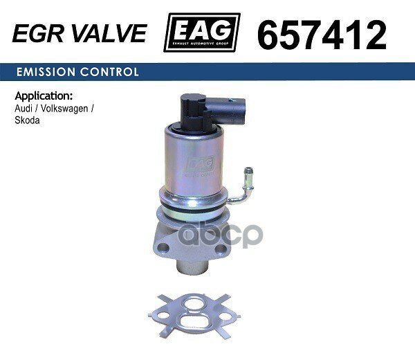 Клапан EGR AUDI A3/SKODA Octavia/VW Bora/Golf IV/Polo/Touran/Sharan mot.1,6/2,0L EAG EAG арт. 657412