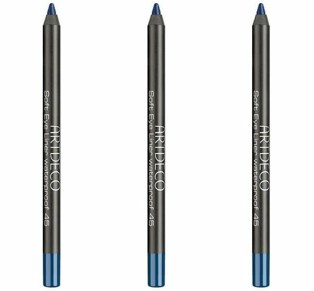 ARTDECO Карандаш для век Водостойкий, тон 45, Васильковый, 1,2 г, 3 штуки