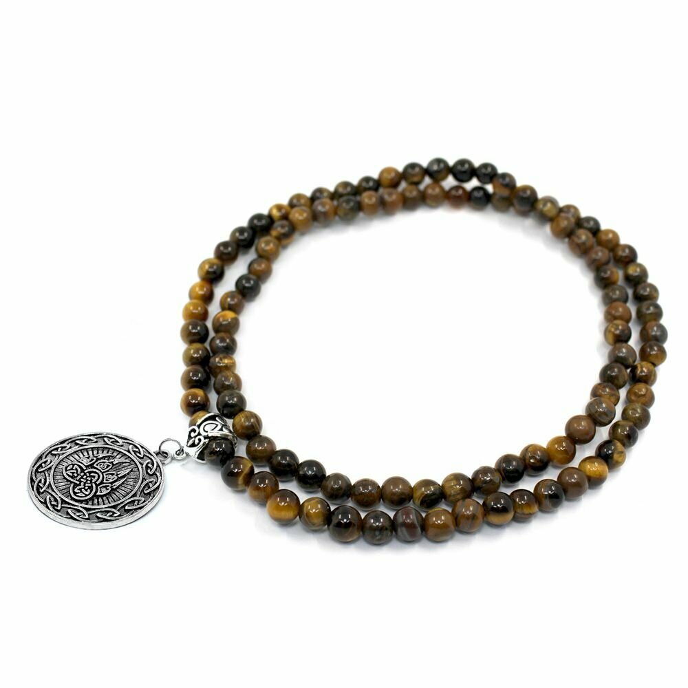 Бусы, тигровый глаз