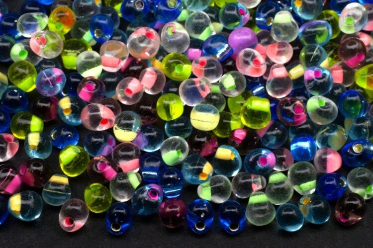 Бисер MIYUKI Drops 3,4мм MIX46 цирк, микс Circus, 10 грамм