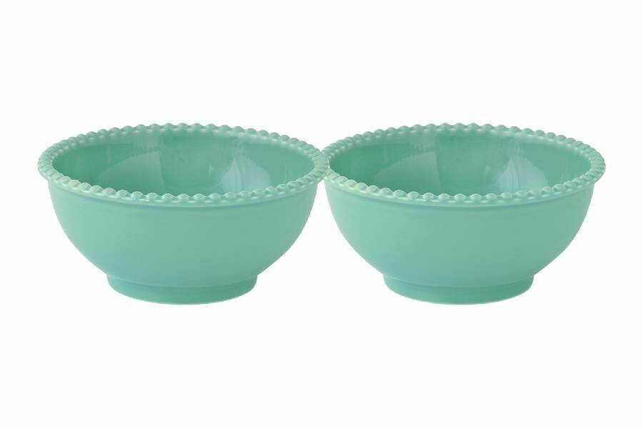 Набор 2 салатника Tiffany, аквамарин, 16 см, 0,75 л (Easy Life)