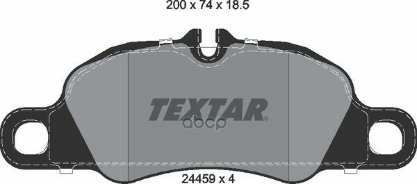 Колодки тормозные PORSHE 911 08- BOXTER 12- CAYMAN 13- передние Textar арт. 2445901