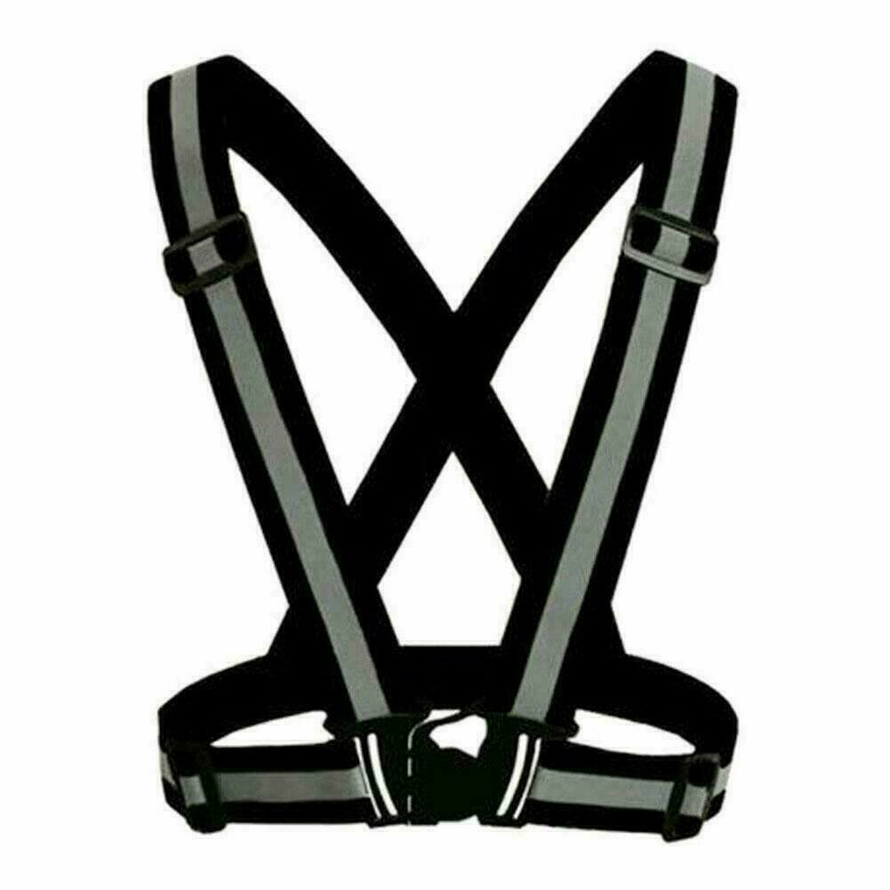 Светоотражающий жилет "Регулируемый", быстросъемный, чёрный, эластичный, светоотражающий