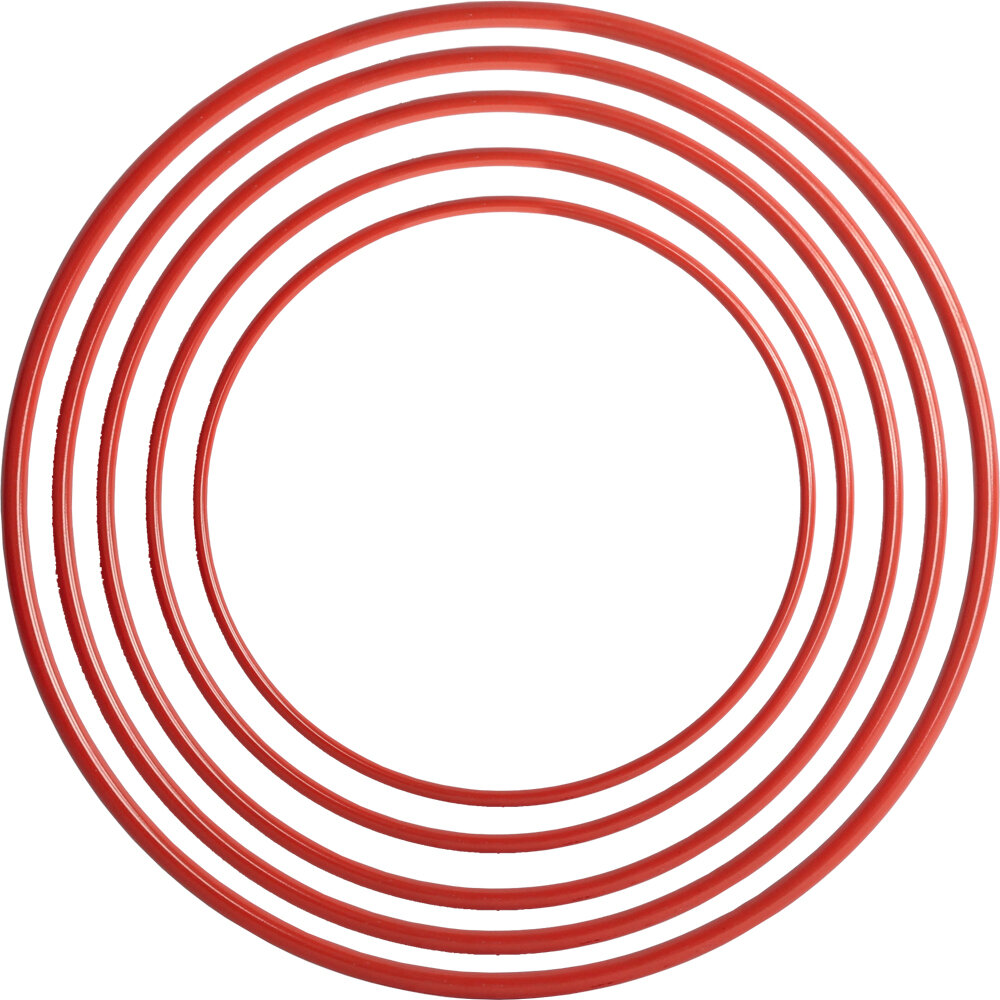 Обруч пластмассовый 70см (красный)